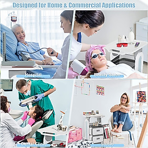 Mobile Medical Trolley Cart 130 Lbs Load Portable Professional Cart for Ultrasound Imaging Scanner Vehicle Beauty Storage Cart with Drawers Tool Tray Wheels for Home Hospital Office Medical Clinic