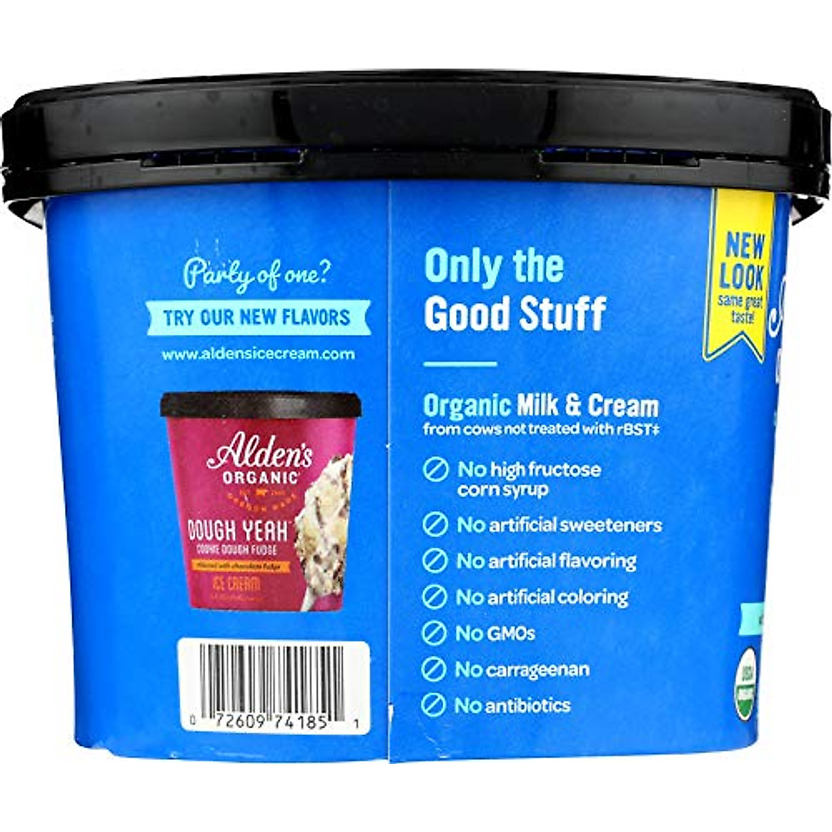 Alden's, Organic Vanilla Bean Ice Cream, 48 oz (Frozen)