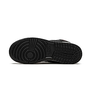 Nike Air Jordan 1 I High OG Black Satin GS Grade School Youth 575441-060 US Size 4Y, 4 Big Kid