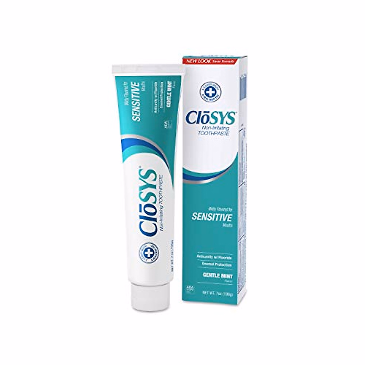 CloSYS Fluoride Toothpaste, 7 Ounce, Gentle Mint, Whitening, Enamel Protection, Sulfate Free