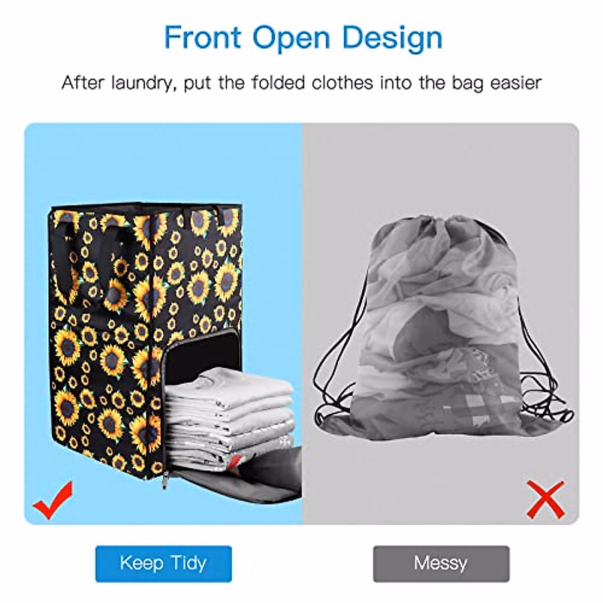 Bukere Laundry Hamper, Extra Large 2 in 1 Laundry Backpack Bag for College Students Dorm Essentials, Adjustable Shoulder Straps, Freestanding Laundry Basket for Apartment, Laundromat, Travel