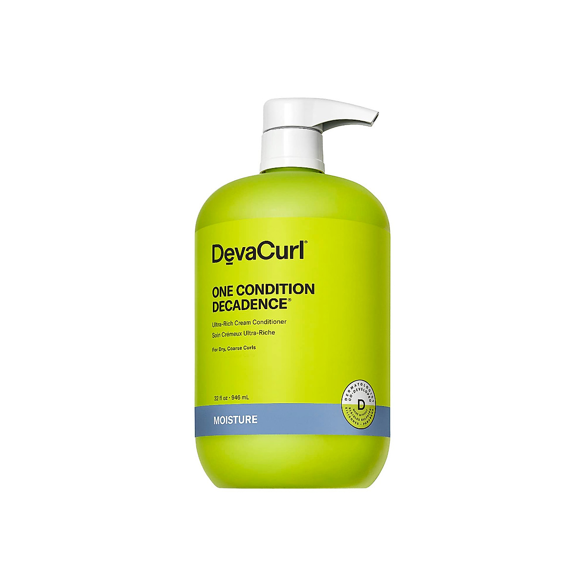 DevaCurl One Condition Decadence Ultra-Rich Cream Conditioner, Green Oasis, 32 fl. oz.