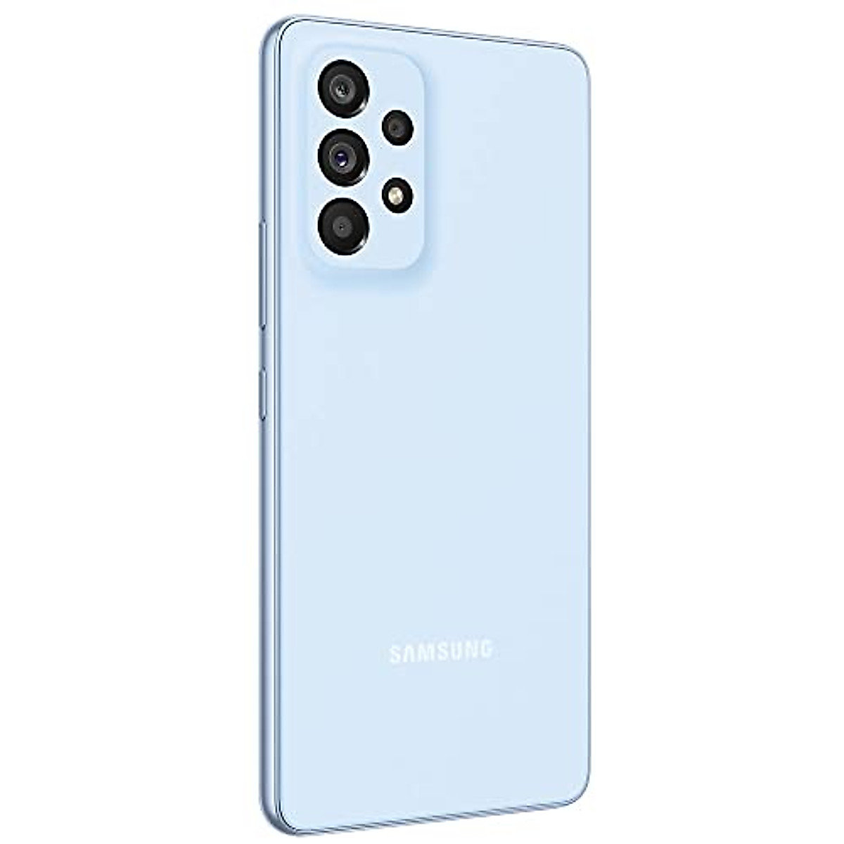 Samsung Galaxy A53 5G (128GB, 6GB) 6.5" 120Hz Full HD+, IP67 Water Resistant, Dual SIM GSM 4G Volte Unlocked (for US + Global) International Model A536E/DS (25W Charging Cube Bundle, Awesome Blue)