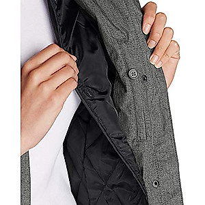 Eddie Bauer Women's Girl On The Go Insulated Trench Coat, Dk Charcoal Htr, Medium