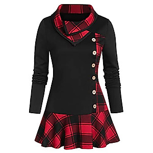 Zip up Hoodies for Women Cuffed Sleeve red Shirt 2023 Fall Casual Wedding Guest Dresses for Women Fall Zip Jackets y2k tee Tops Blouse Halloween pjs Women 2023 Fall Half Zip Sweater Women