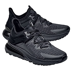 Shoes for Crews Gia, Women's Slip Resistant Work Shoes, Black, Size 7