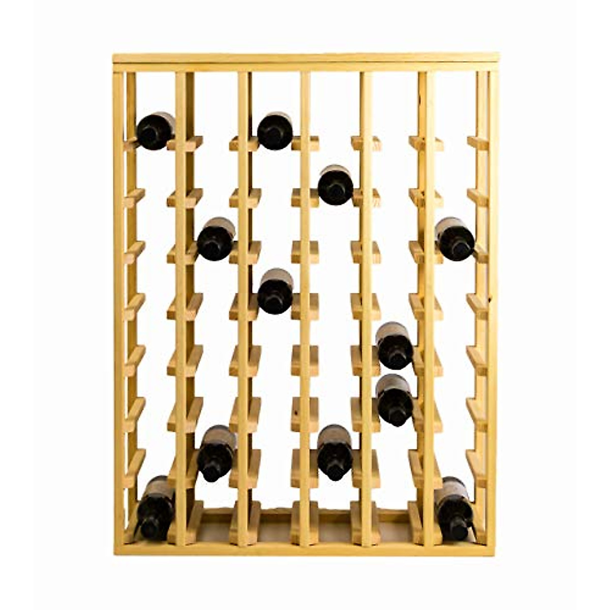Creekside 48 Bottle Table Wine Rack (Pine) by Creekside - Exclusive 12 inch deep design conceals entire wine bottles. Hand-sanded to perfection!, Pine