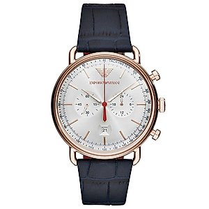 Emporio Armani Men's AR11123 Chronograph Analog Display Quartz Blue Watch