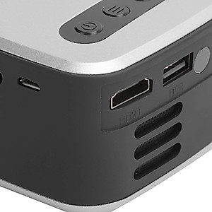 1920x1080p Portable Videop Projector, HD 1920x1080 Home Theater Portable LED Video Mini Projector 1080P HDMI USB Audio Portable Video Player for Headphone/computer/set top box(US)