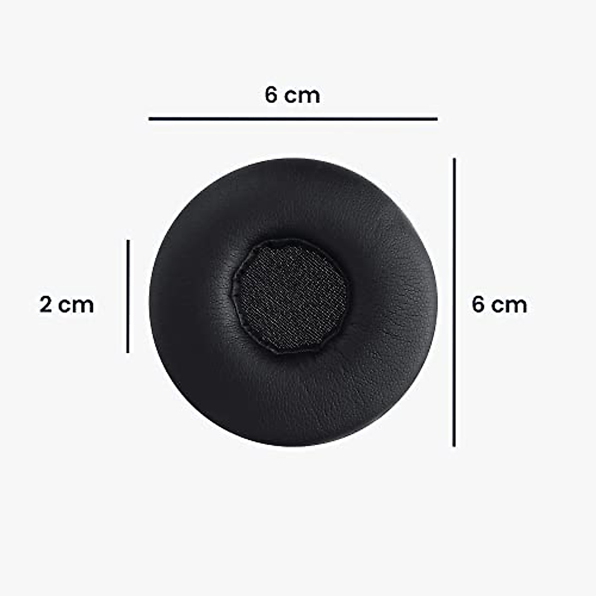 kwmobile Ear Pads Compatible with AKG N60NC Wired Earpads - 2X Replacement for Headphones - Black