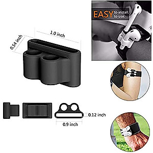Loirtlluy 4 in 1 Anti-Lost Accessories for Airpods, Airpods Strap Magnetic Cord, Ear Hooks and Covers Compatible with Airpods 1 & 2, Airpods Watch Band Holder, Blac