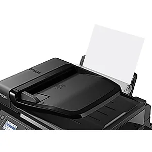 Epson WorkForce ET-4500 EcoTank Wireless Color All-in-One Supertank Printer with Scanner, Copier, Fax, Ethernet, Wi-Fi, Wi-Fi Direct, Tablet and Smartphone (iPad, iPhone, Android) Printing, Easily Refillable Ink Tanks