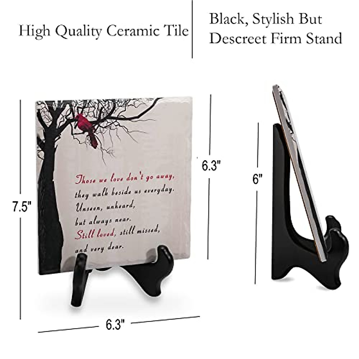 Memorial Gifts for Loss of Mother Father Husband Sympathy Gift Red Cardinal Memorial Plaques in Loving Memory of Loved Ones Remembrance Gifts Condolence Gifts Bereavement Gifts Sorry for Your Loss