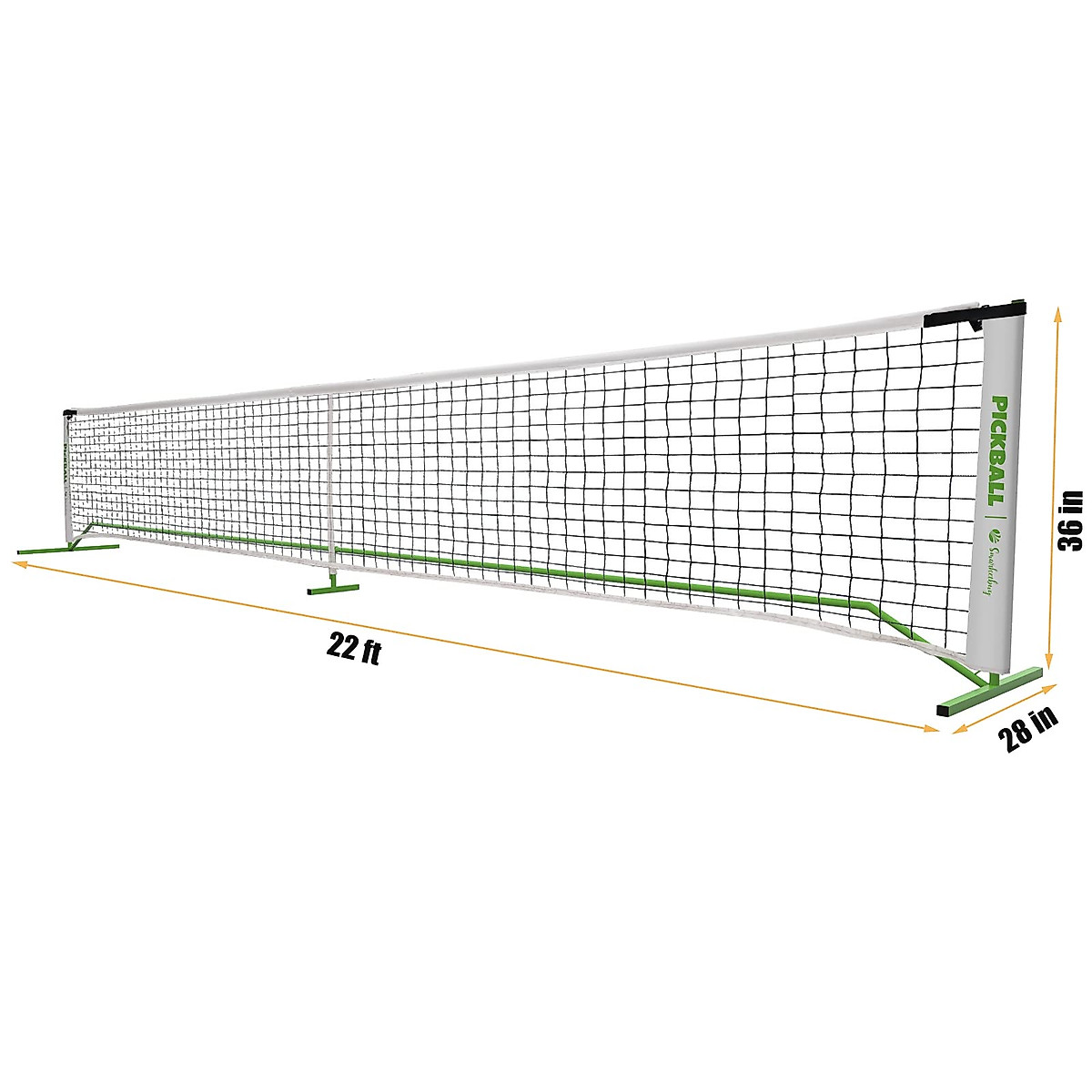 SmarketBuy Pickleball Net Set 22FT x 36inch Portable Pickleball Net System with 4 Paddles & 4 Pickleballs and Carrying Bag Suitable for Beginners and Professional Players