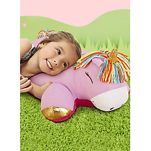 Little Tikes Unicorn Pillow Racer, Soft Plush Ride-On Toy for Kids Ages 1.5 Years and Up, Large, Pink