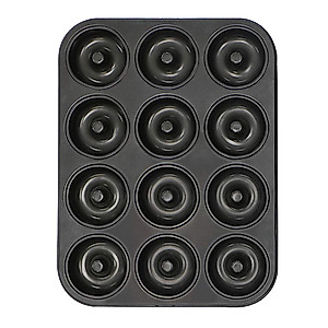 Webake Donut Pan Non-stick Mini Donut Tray Heavy Gauge 2.8 Inch Doughnut Pans for Baking 12-Cavity