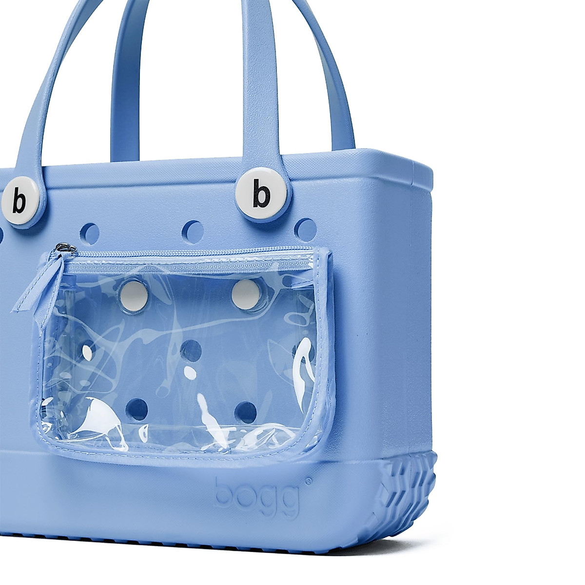 BOGG BAG Bitty Waterproof Washable Tip Proof Durable Open Tote Bag for the Beach Boat Pool Sports 11x8.5x4.5 - Lightweight Cute Tote Bag - Durable Rubber Bags For Women - Carolina On My Mind