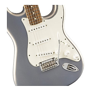 Fender Player Stratocaster SSS Electric Guitar, Silver, Pau Ferro Fingerboard
