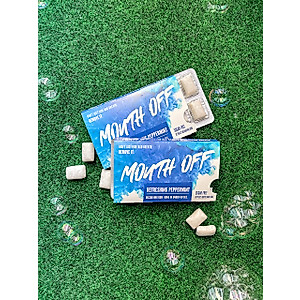 Mouth Off Breath Freshening Fast Dissolving Sugar-Free Gum, Refreshing Peppermint