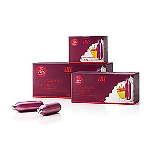 iSi Pro 8.4g Cream Chargers - Pack of 24 - Non-Threaded Cream Whipper Charger Cartridges