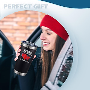 ATHAND Trump Better Coverage Than 5G Tumbler Merchandise,Trump Travel Coffee Cup and Mug,20 Oz Stainless Steel Vacuum Tumbler Travel Coffee Mugs