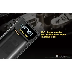 Nitecore ULSL USB Travel Charger for Leica BP-SCL4 Batteries - Compatible with Leica SL Typ 601 Series Camera, Sticker