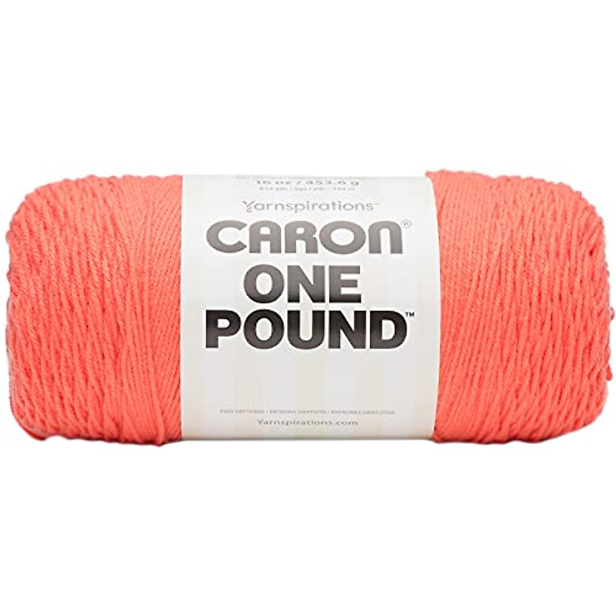 Caron Yarn ONE LB CC, Living Coral