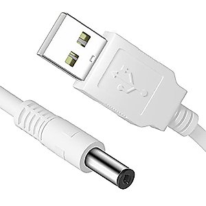 SIOCEN 3-Pack 4ft USB 2.0 A Type Male to DC 5.5 x 2.1mm DC 5V Power Plug Connector Cable USB to 5v Power Cable USB to DC Power Charger Cord