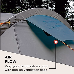 Coleman Cortes 3 Tent, 3 Man Tent, 1 Bedroom Hiking Tent, Absolutely Waterproof Lightweight Camping Tent with Sewn-in Groundsheet, Blue