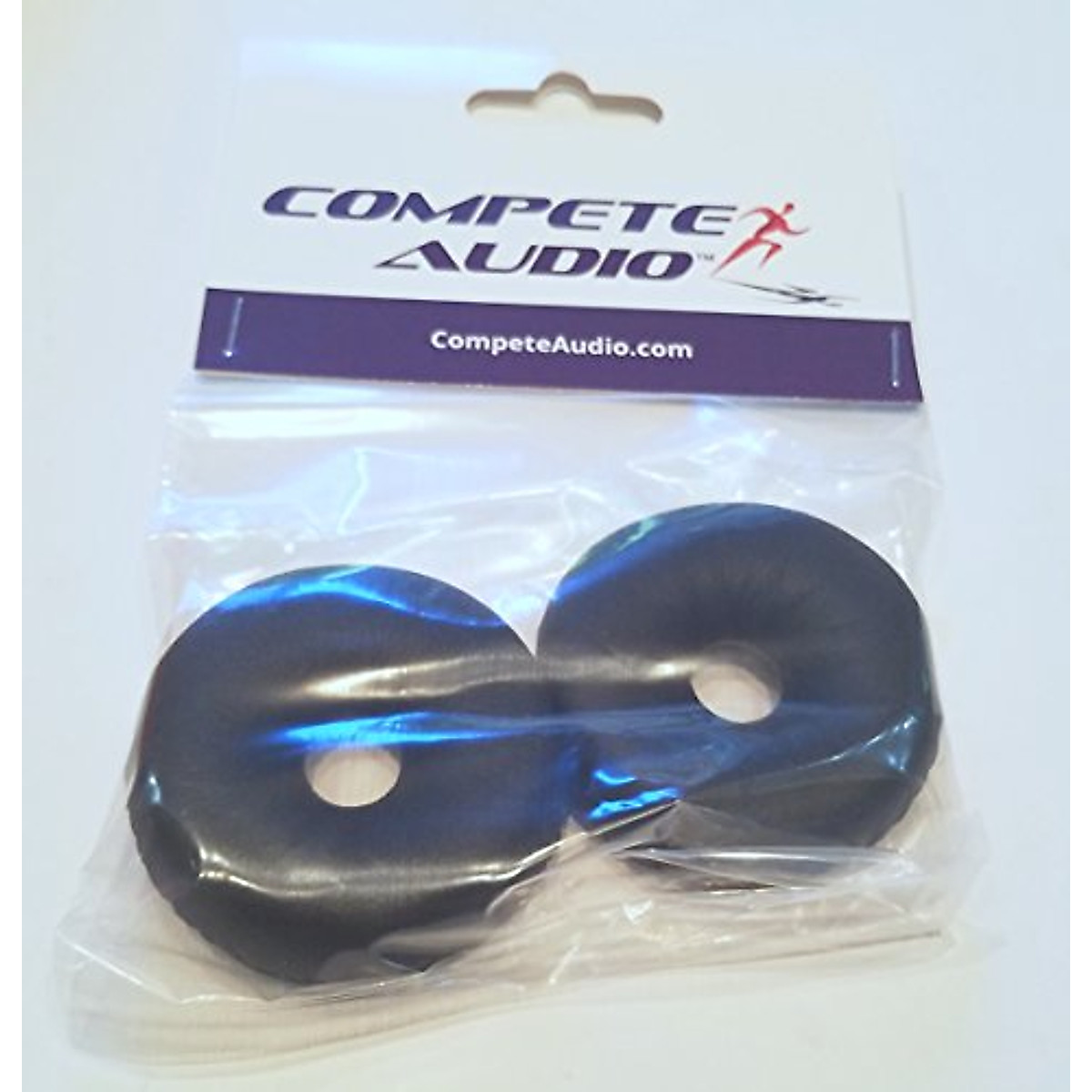 Compete Audio - Replacement TLX80 Ear Pads - for Telex Airman 850 Aviation Pilot Headset - Comfortable Leatherette Gel Ear Cushions/Ear Seals - 60mm Diameter - 1 Pair