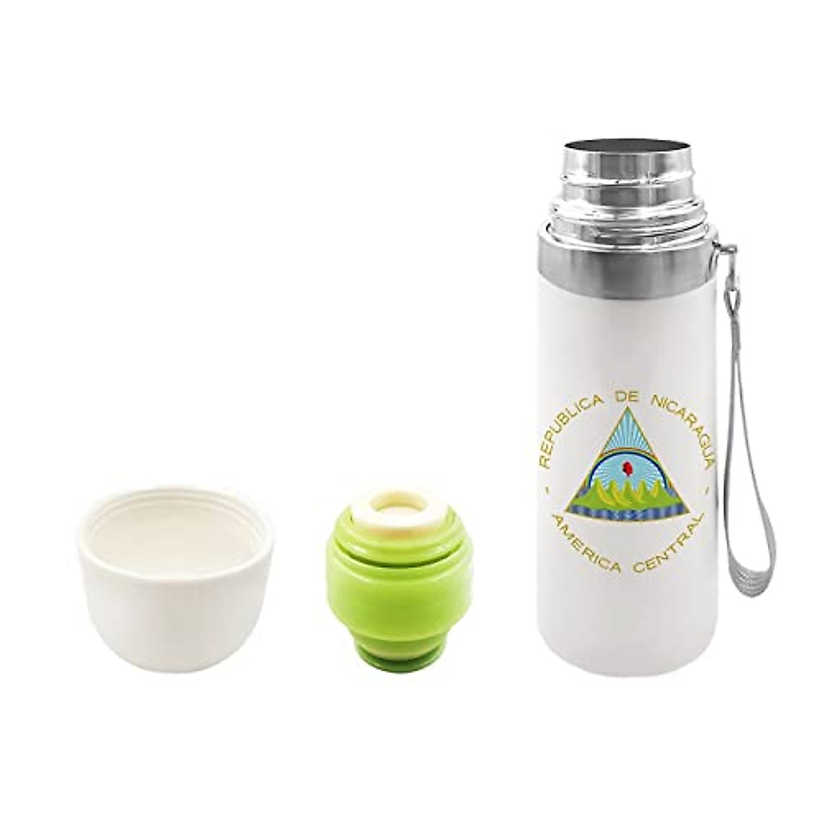 Coat of Arms of Nicaragua. Insulated Water Bottle 19 OZ Stainless Steel Travel Mug For Drink Sports Camping Hiking Outdoors