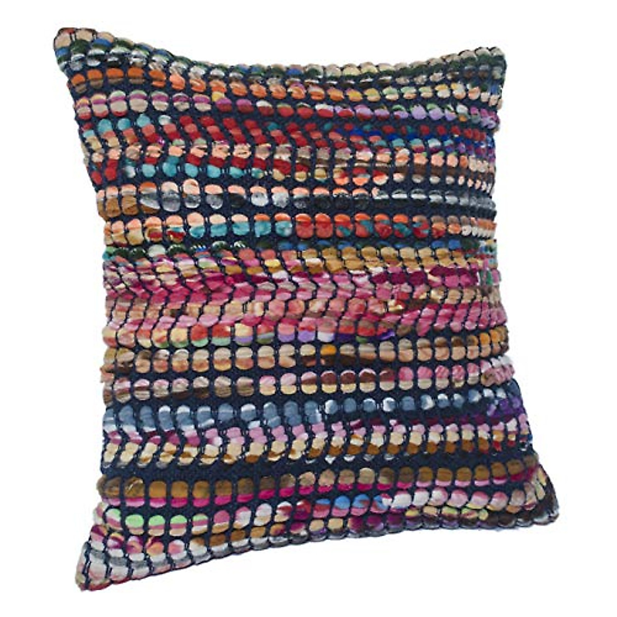 LR Home Multicolored Bohemian Geometric Throw Pillow, 1 Count (Pack of 1), Multi