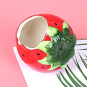 TEHAUX Ceramic Hamster Bed Small Animal Pet Ceramic House Cooling Nest Ceramic Pet House for Hamster/Rabbit