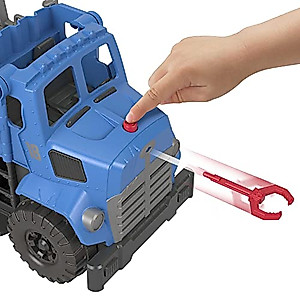 Imaginext Jurassic World Dominion Break Out Dino Hauler Vehicle with T. Rex Dinosaur 5-Piece Playset for Ages 3+ Years