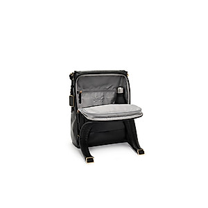 TUMI Voyageur Liv Backpack/Tote - Backpack or Tote Bag - Tote Bag & Backpack Combo - Black Leather & Gold Hardware