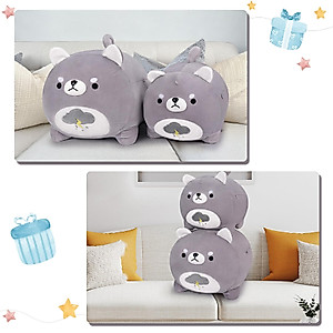 Shiba Inu Plush-16" Corgi Stuffed Animal-Kawaii Rainy Day Shiba Inu Plush, Cute Corgi Plushies, Soft Shiba Inu Plush Pillow Anime Plush Corgi Plushies Birthday Gifts Toys for Kids Boys Girls