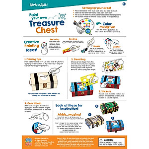 Works of Ahhh... Craft Set - Treasure Chest Classic Wood Paint Kit