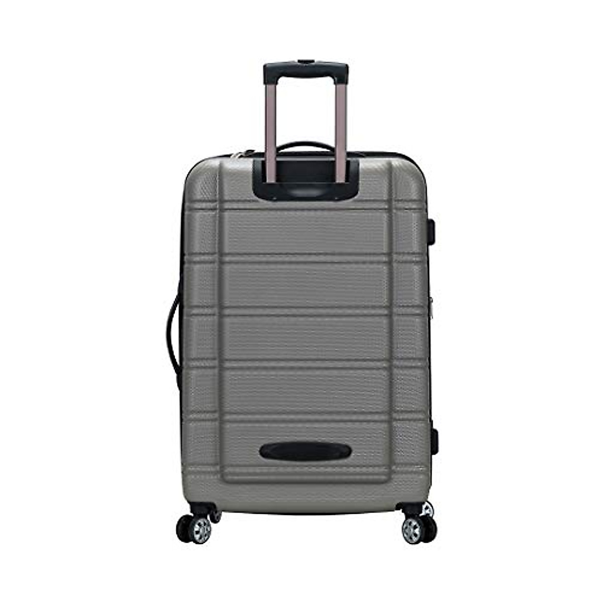 Rockland Melbourne Hardside Expandable Spinner Wheel Luggage, Silver, 3-Piece Set (20/24/28)