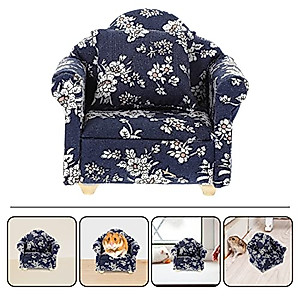 PATKAW Guinea Pig Hideout Hamster Accessories Hamster Mini Sofa Small Animal Sofa Chair Hamster Bed Habitat House Pad Rest Photo Props for Hamster Mice Rat Guinea Pig Hideout Hamster Accessories