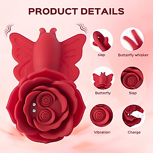 Flapping G Spot Vibrator for Women：‘’Layla‘’ Adult Rabbit Sex Toys with 9 Flapping Modes 4 Tickling Modes Waterproof Clitoralis Stimulator for Clit Nipple Anal Stimulation Rechargeable Adult Sex Toys