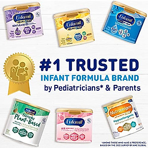 Plant based Baby Formula, 12 Concentrated Liquid Cans (13 Fl Oz each), Enfamil ProSobee for Sensitive Tummies, Soy-based, Plant Sourced Protein, Lactose-free, Milk free