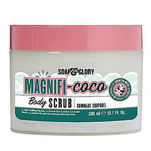 Soap & Glory Magnificoco Buff and Ready Coconut Body Scrub - Smoothing & Buffing Body Scrub - Coconut Scented Body Polish - Body Scrub with Green Tea Extract (300ml)