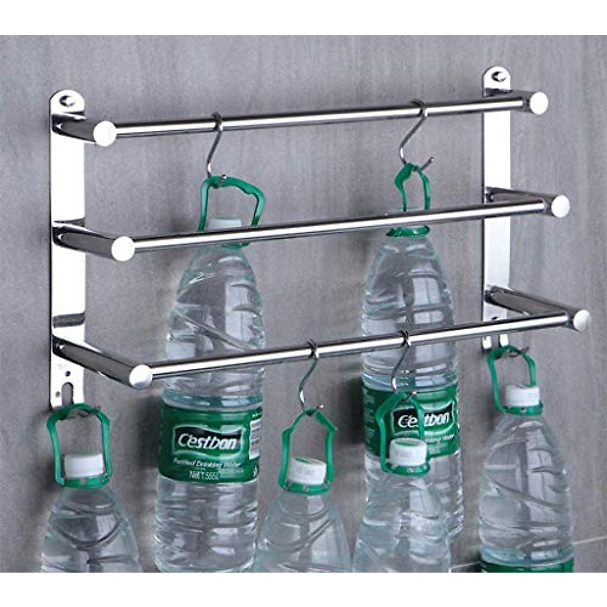 SilteD Towel Rack Wall-Mounted Towel Rail Towel Bar Bathroom,Solid Base,Screw Kit,Easy to Install/50Cm
