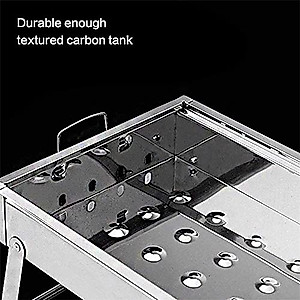 Lapden Folding Portable BBQ Grill Charcoal Barbecue Grill Outdoor Camping Picnic Burner Foldable Charcoal Camping Barbecue Oven