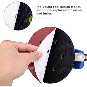 6" Air Random Orbital Sander (Air sander) Pneumatic Sander with Hose and Bag for Car 6 Inches, Polishing Grinding Sanding for Car, Metal,Wood Wax, Metal Work.