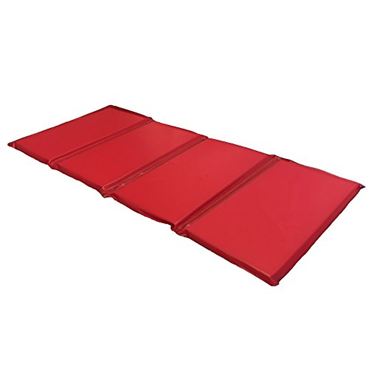 KinderMat, 1" Thick KinderMat, 4-Section Rest Mat, 45" x 19" x 1", Red/Blue, Great for School, Daycare, Travel, and Home, 100% Made in USA
