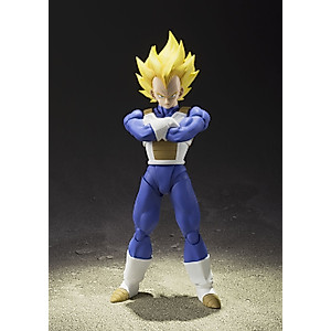 Bandai Tamashii Nations S.H. Figuarts Super Saiyan Vegeta (Cell Saga) "Dragon Ball Z" Action Figure