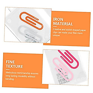 Operitacx 4pcs Paperclip Bookmark Paper Folders Metal Bookmarks Metal Folder Stationery Binder Clips Fun Paper Clips Notice Board Iron Paper Clips Students Paper Clips File Paper Clips