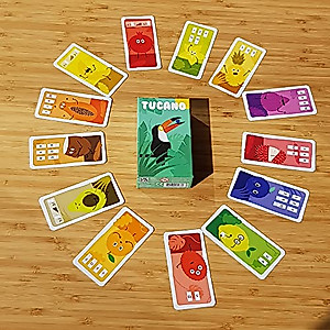 Tucano Card Game - A Tropical Strategy Adventure of Juicy Fruits and Clever Tactics! Fun Family Game for Kids & Adults, Ages 6+, 2-4 Players, 15 Minute Playtime, Made by Helvetiq