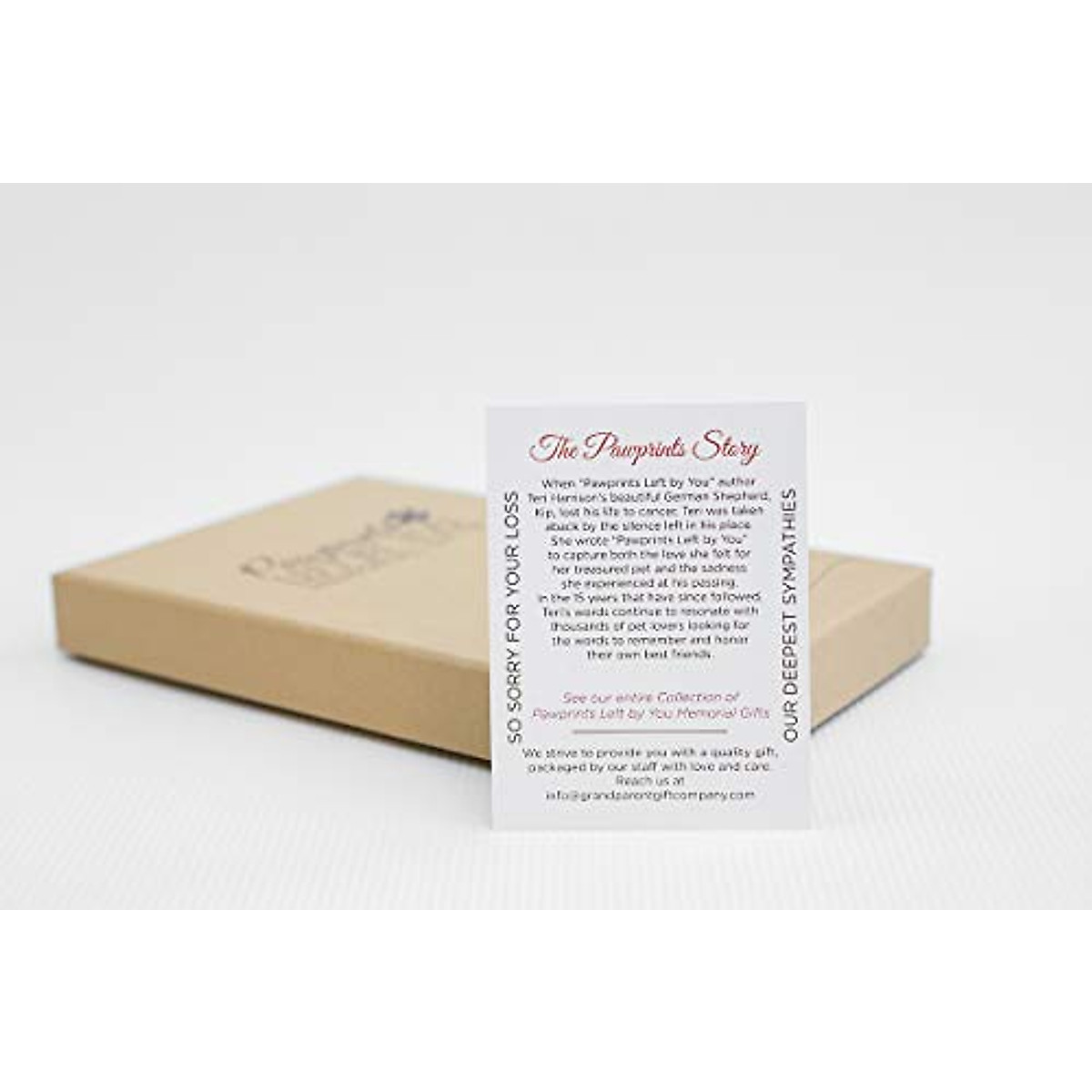 Pet Memorial Wind Chime - 18" Metal Casted Pawprint Wind Chime - A Beautiful Remembrance Gift for a Grieving Pet Owner - Includes Pawprints Left by You Poem Card